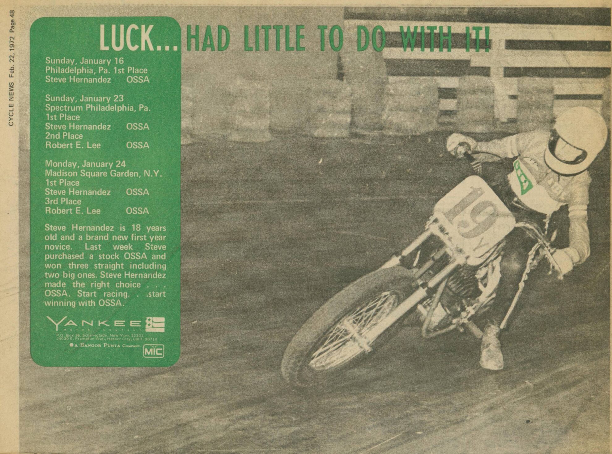 OSSA Flat Trackers – OSSA Engineering